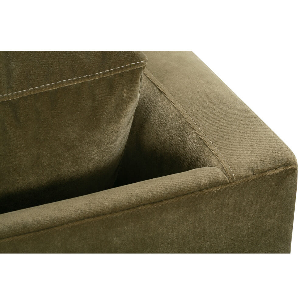 Quick Ship Leo Velvet Sofa - Rowe Furniture