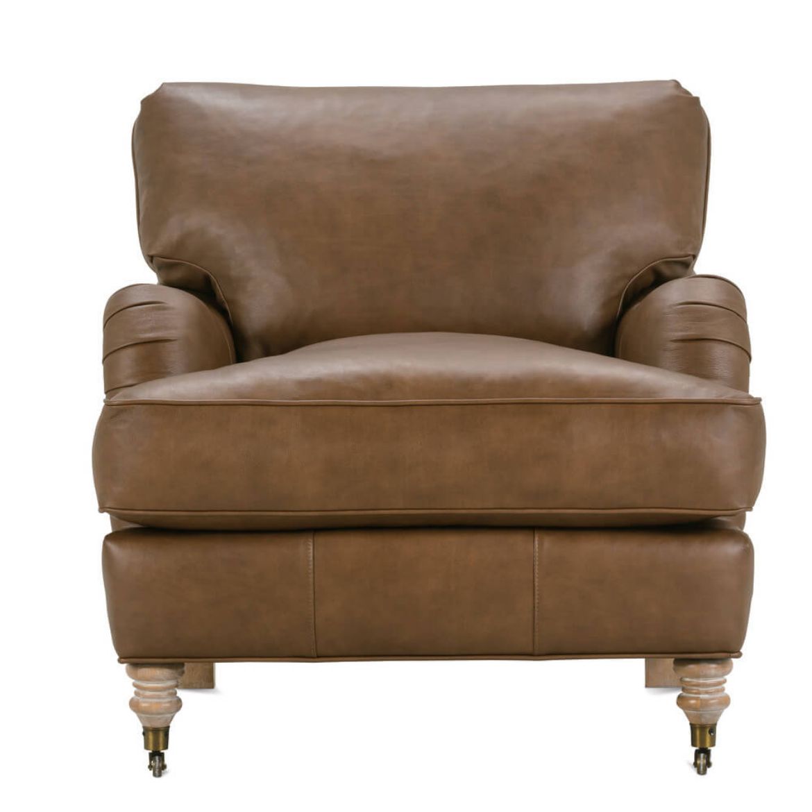 Kid Proof Bronze Brooke Leather Chair - Rowe Furniture