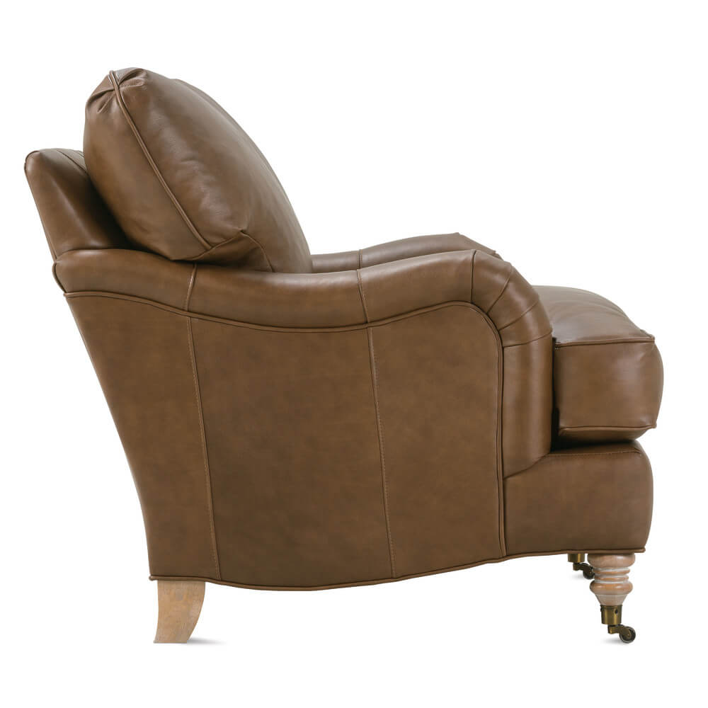Kid Proof Bronze Brooke Leather Chair - Rowe Furniture