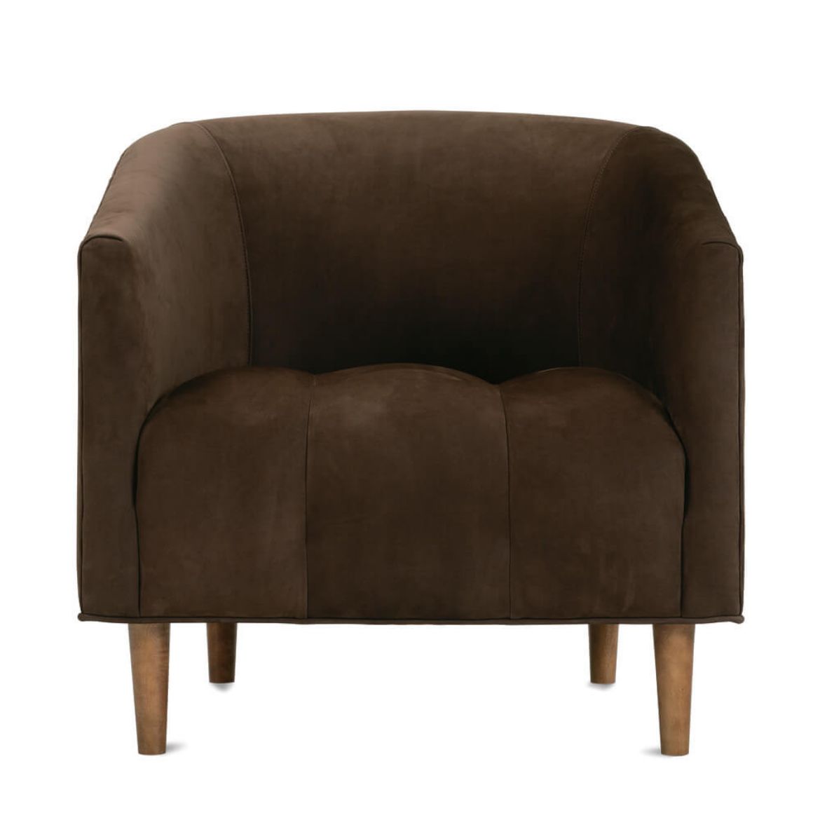 Pate Dark Chocolate Leather Chair - Rowe Furniture