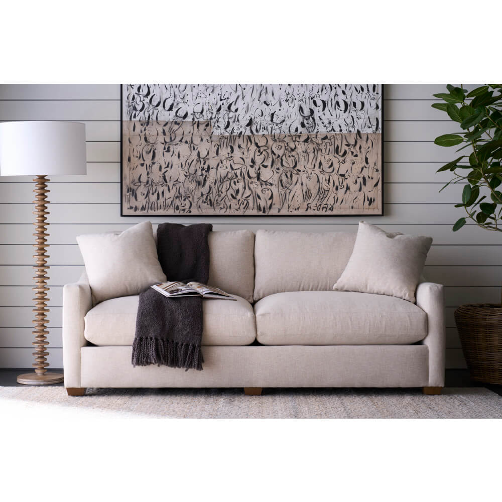 88” Quick Ship Bradford - Neutral Kid-proof Texture - Rowe Furniture
