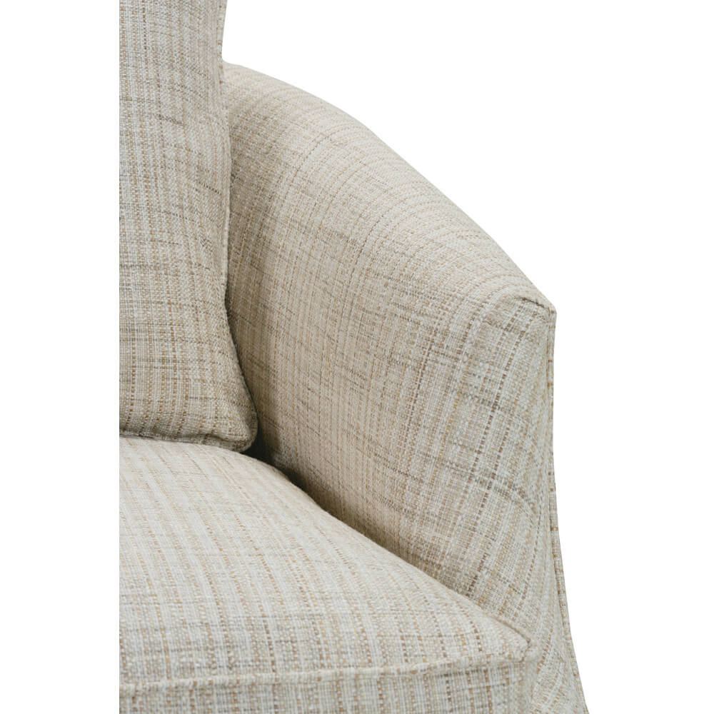 Emmerson Swivel Chair- Grass-Cloth Texture - Rowe Furniture