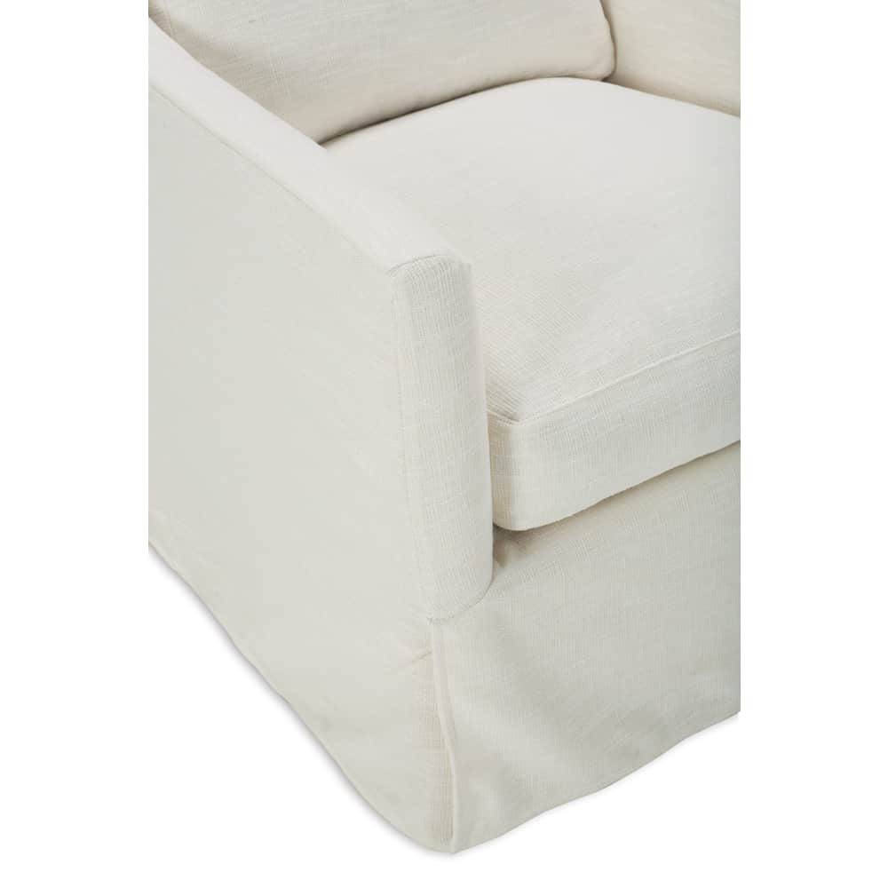 Madeline Slipcovered Swivel Chair - Rowe Furniture