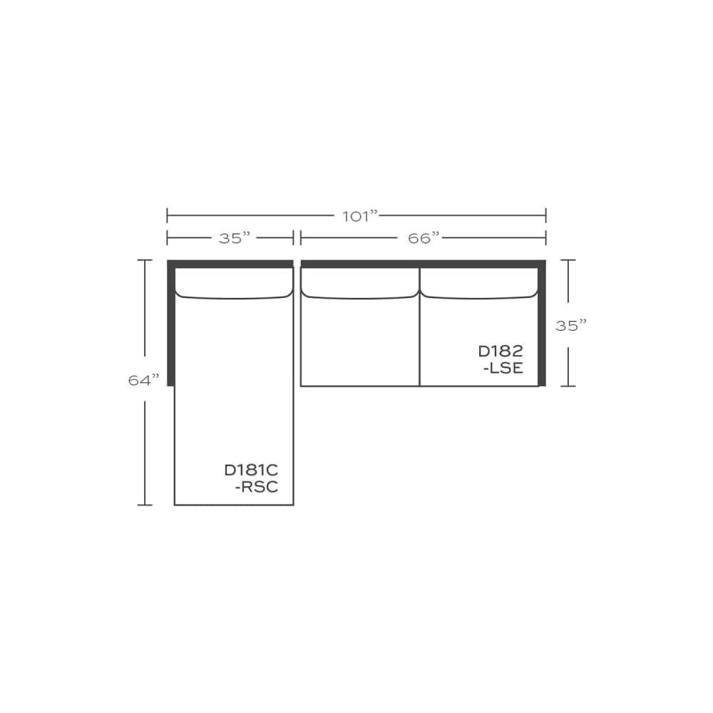 Monaco Sectional - Rowe Furniture