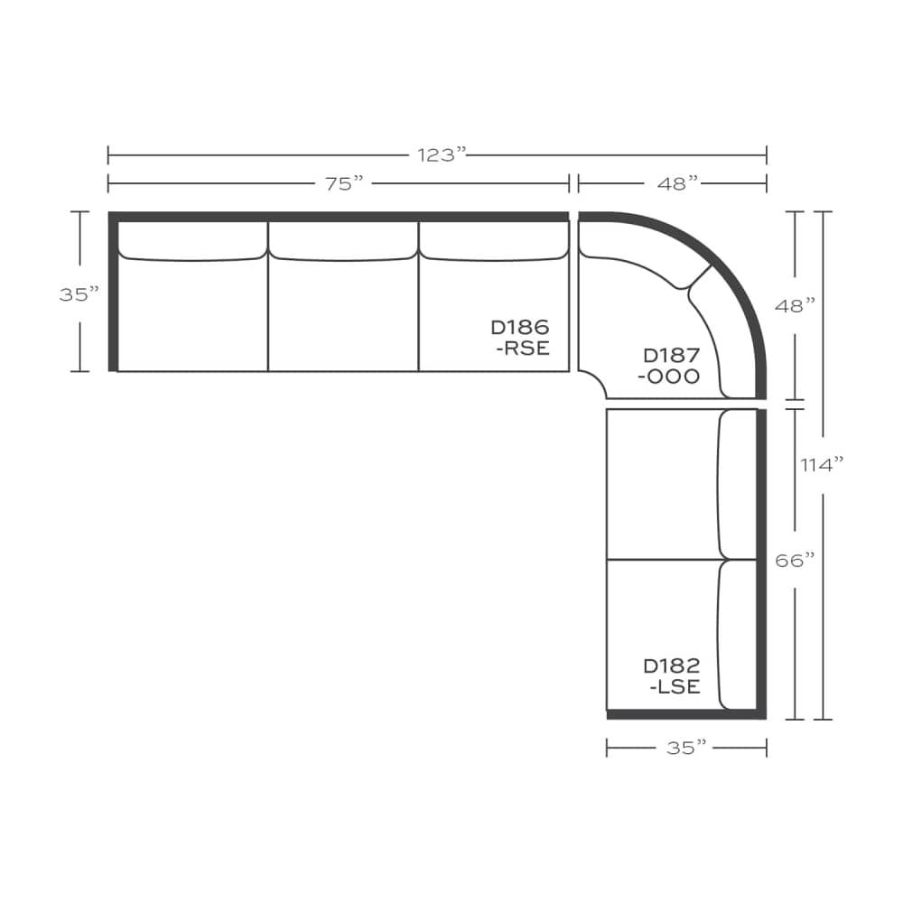 Monaco Sectional - Rowe Furniture