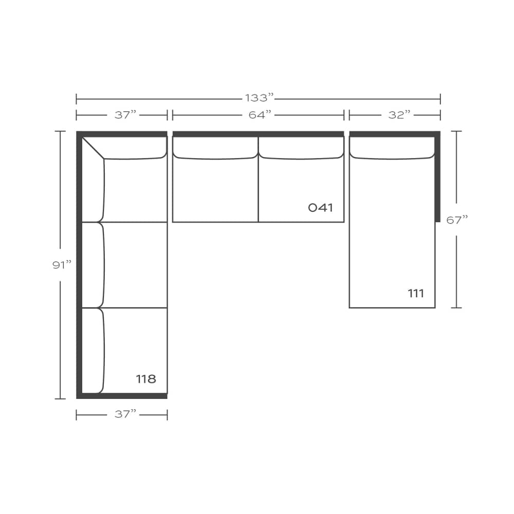 Brooke Sectional - Rowe Furniture