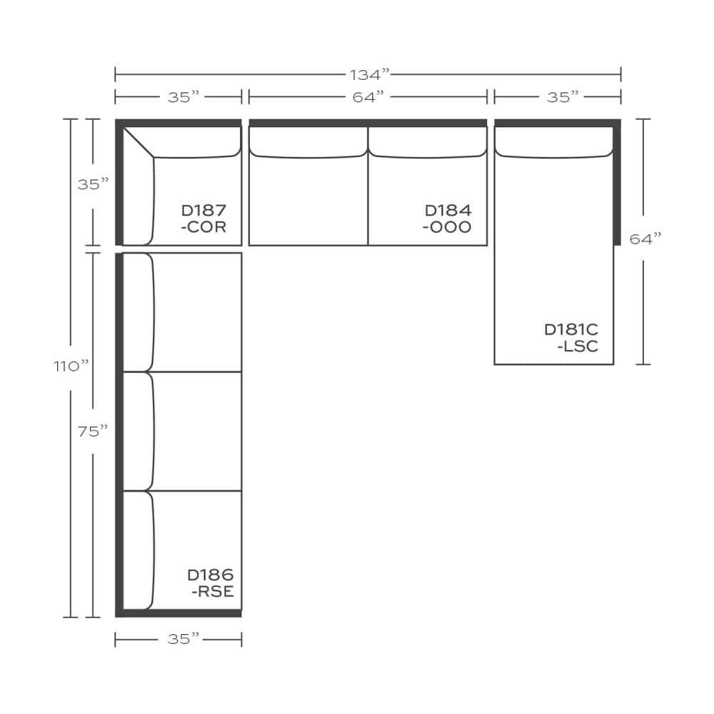 Monaco Sectional - Rowe Furniture