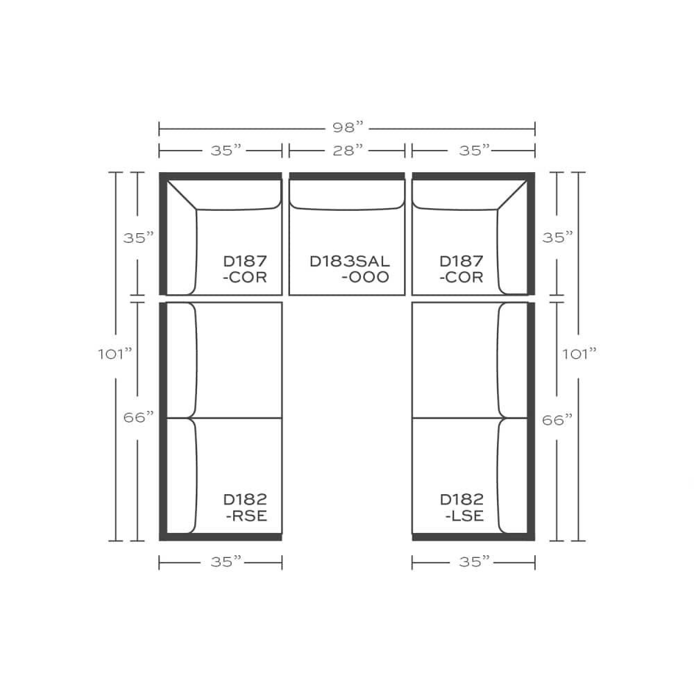 Monaco Sectional - Rowe Furniture