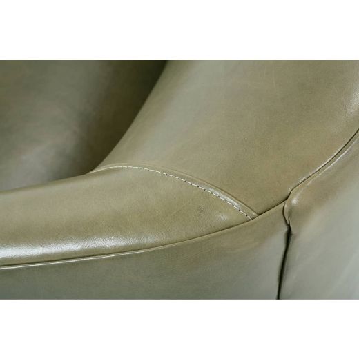 Bernie Leather Swivel chair - Rowe Furniture