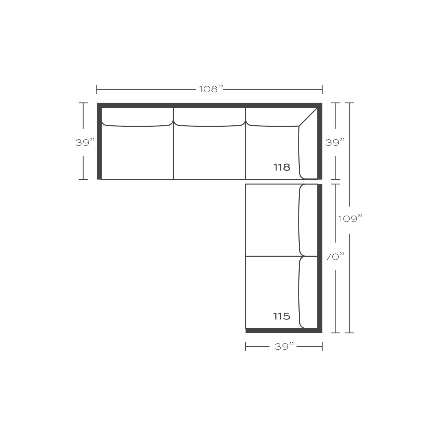 Freya Slipcovered Sectional - Rowe Furniture