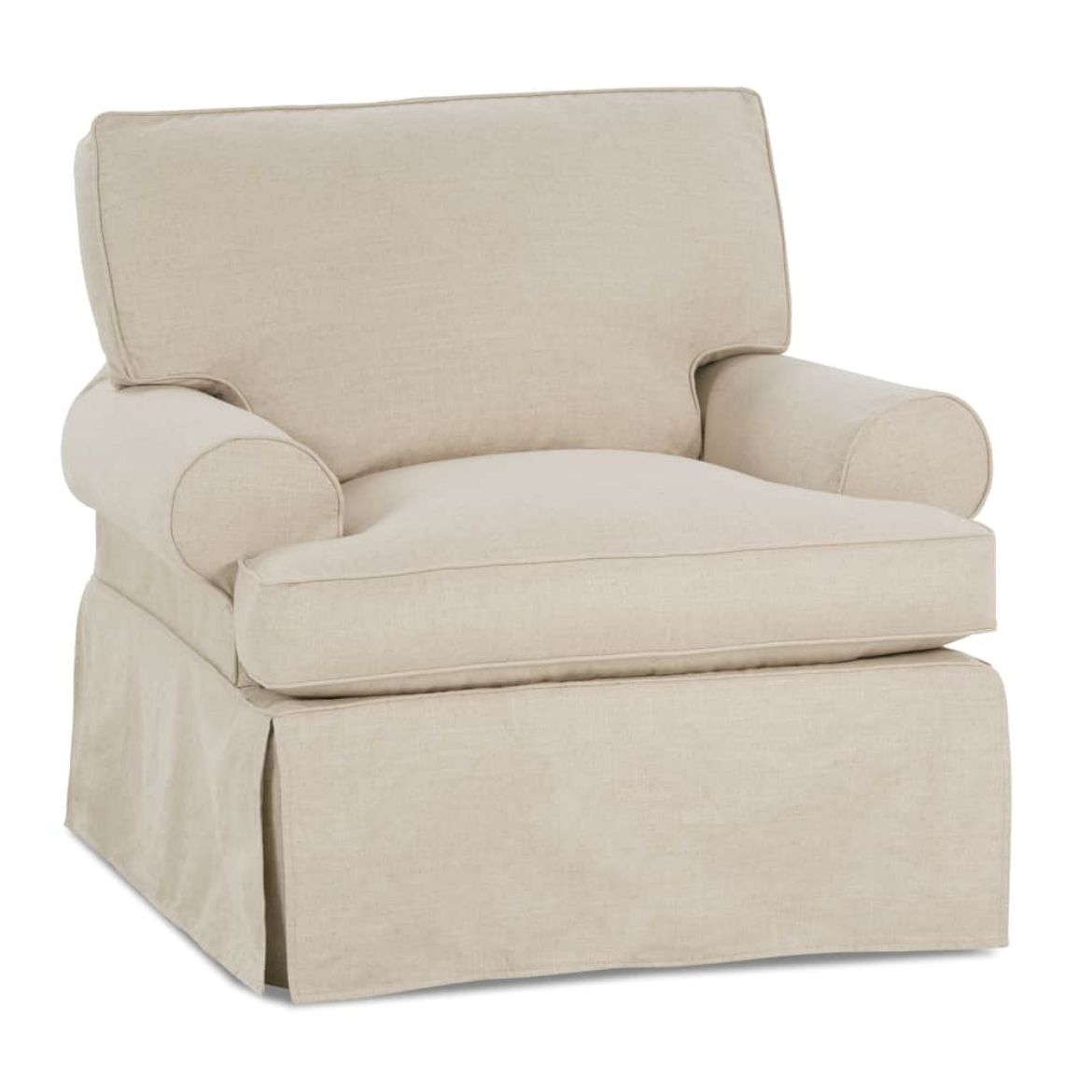 Cindy Slipcovered Swivel Chair - Rowe Furniture