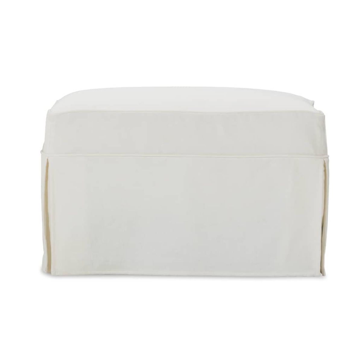 Sophie Slipcovered Ottoman - Rowe Furniture