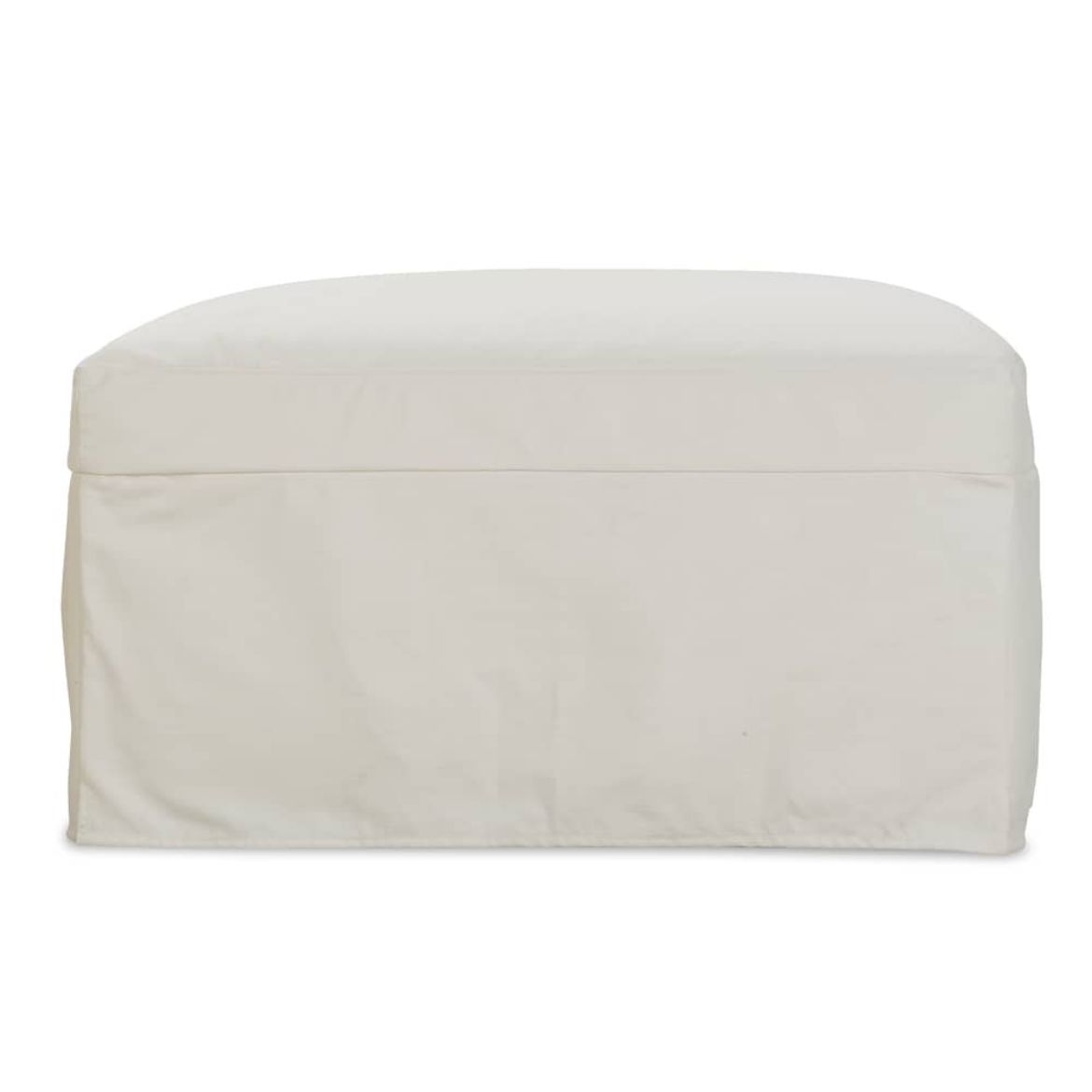 Sylvie Slipcovered Ottoman - Rowe Furniture