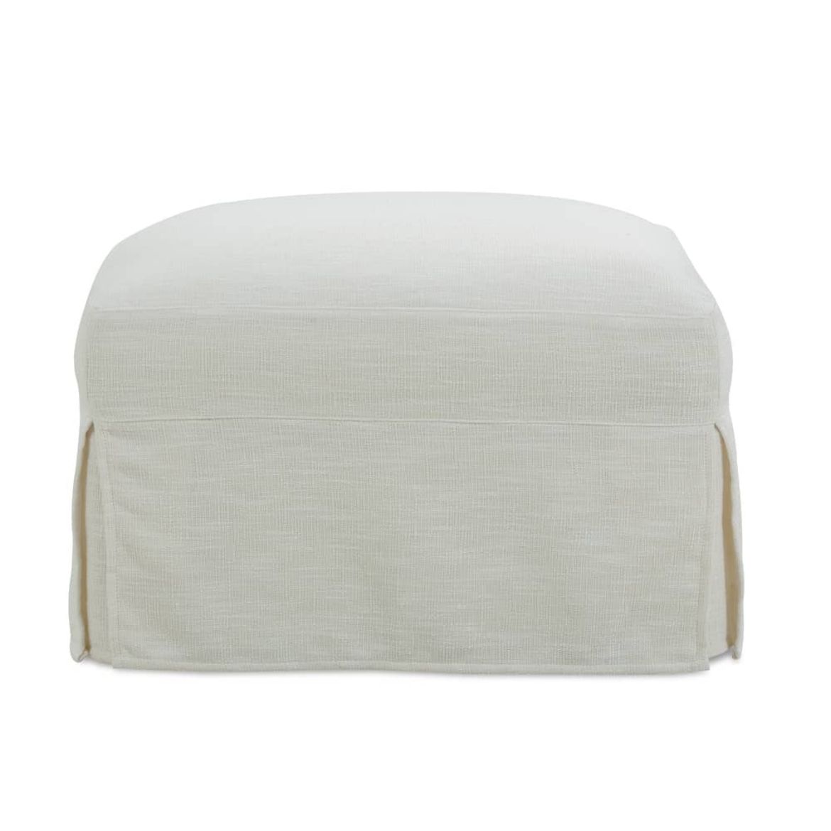 Madeline Slipcovered Ottoman - Rowe Furniture