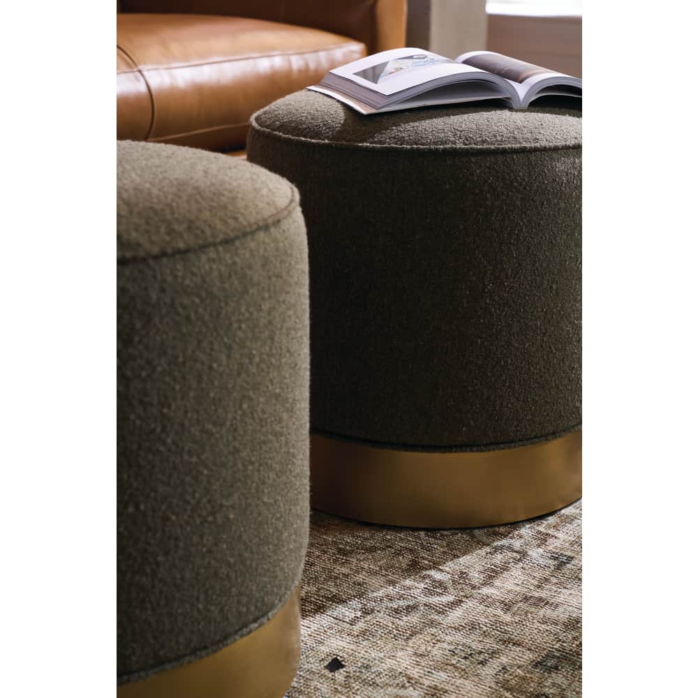 Gigi Swivel Ottoman - Rowe Furniture