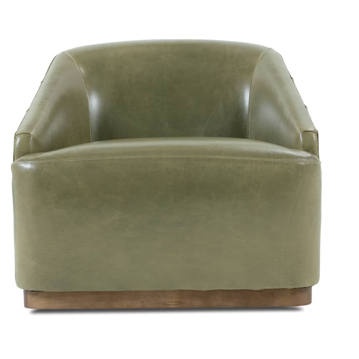 Bernie Leather Swivel chair - Rowe Furniture