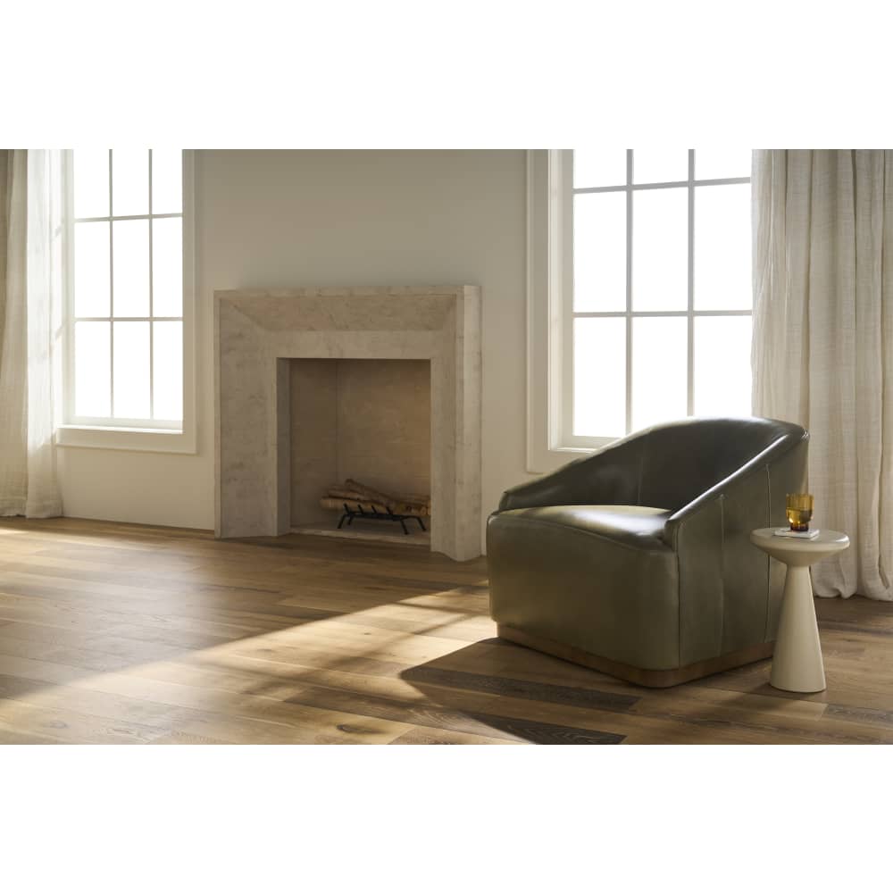 Bernie Leather Swivel chair - Rowe Furniture