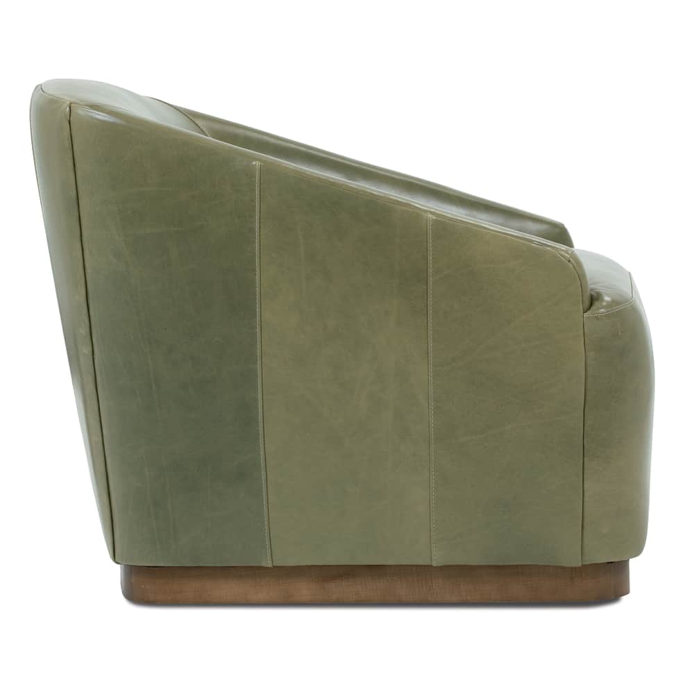 Bernie Leather Swivel chair - Rowe Furniture