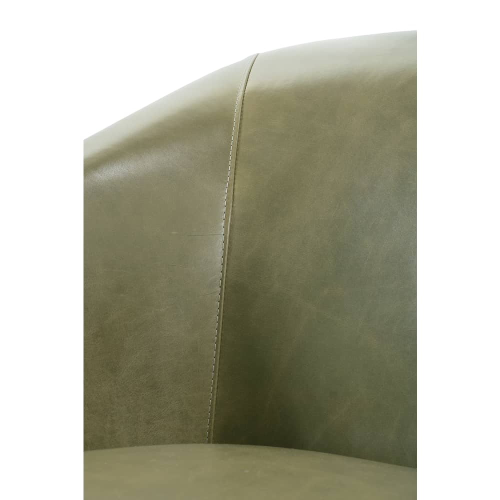 Bernie Leather Swivel chair - Rowe Furniture