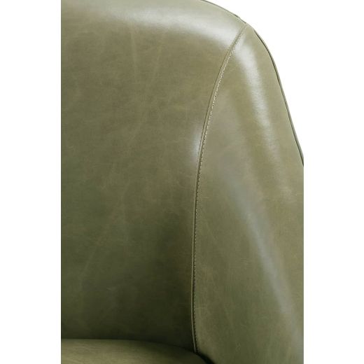 Bernie Leather Swivel chair - Rowe Furniture